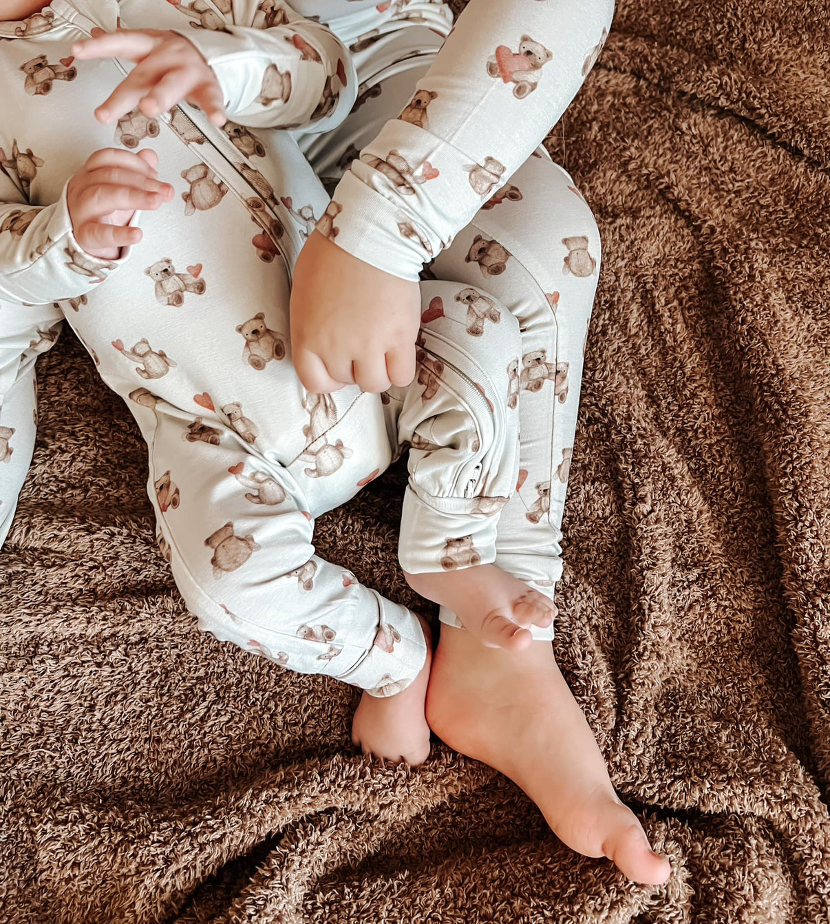 Teddy-Gram 2pc Bamboo Pajama Set – August + Willow